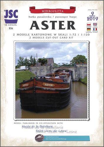 JSC 731 French inland passenger barge ASTER