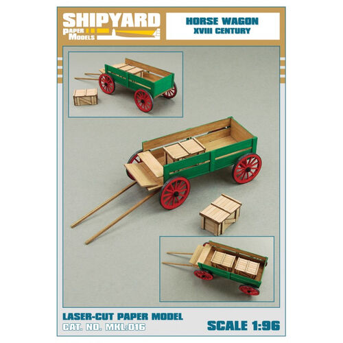 ShipYard MKL016 Horse Wagon XVIII Century