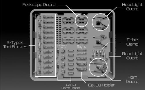 NEW! BSK Model D35003 Sherman - Detail Set (3D-Printed)