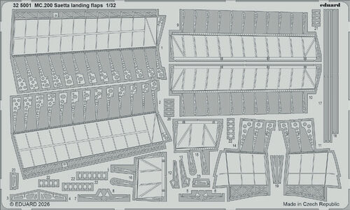 Eduard 325001 Macchi MC.200 Saetta - Landing Flaps (for Italeri Kits)