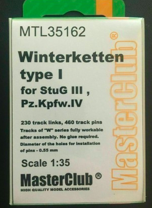 MASTERCLUB MTL-35162 Tracks for Pz.Kpfw.IV Winterketten type 1