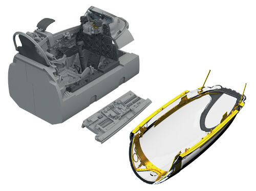 Eduard 6481182 MiG-21 F - Cockpit (3D-Printed / for Eduard Kits)
