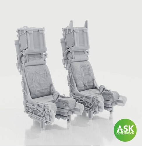Art Scale Kit A48076 Grumman F-14 D Tomcat - SJU-17 Ejection Seat without Seat Belts (for Tamiya Kits / 3D-Printed