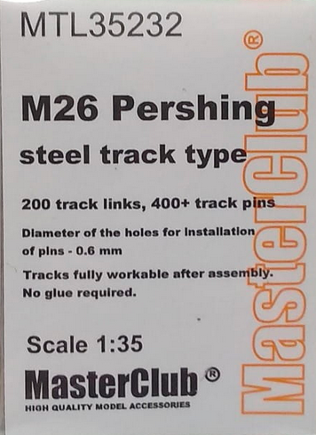 MASTERCLUB MTL-35232 M26 Pershing steel track type - workable metal tracks
