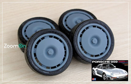 ZoomOn ZR115-17 17inch Porsche 959 Rim Set (for Tamiya Kits)