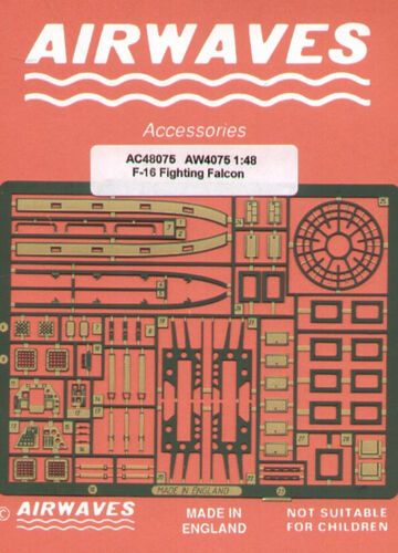 Airwaves C48075 Lockheed-Martin F-16 Fighting Falcon (designed to be used with Italeri kits)