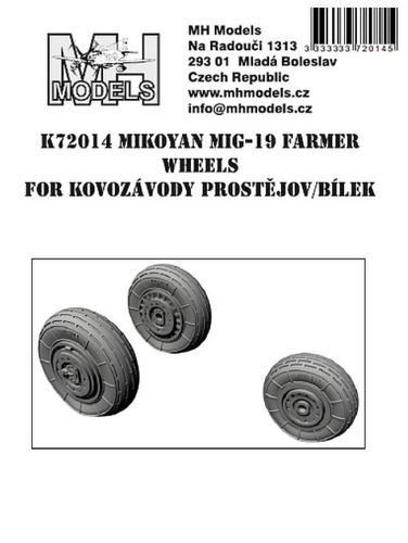 MH Models K72014 Mig-19 wheels