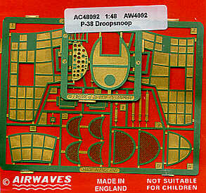 Airwaves C48092 Lockheed P-38 Lightning Droopsnoot (designed to be used with Academy kits)