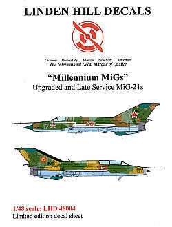 Linden Hill 48004 Mikoyan MiG-21 SM / UM / MF (13 schemes)