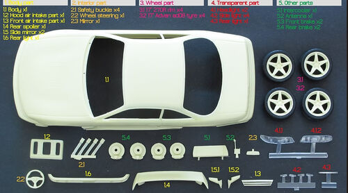 ZoomOn Z151 Nissan Silvia (S14) Nismo 270R part set
