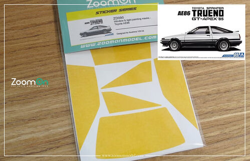 ZoomOn ZD090 Window & light painting masks - Toyota AE86