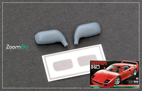 ZoomOn Z201 Ferrari F40 - Side Mirrors (for Tamiya Kits)