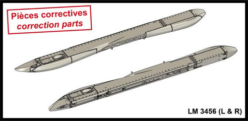 Syhart Decal AD026-72-1 LM3456 Wing Tip Pylons For Rafale (Early Type) (1 Pair)