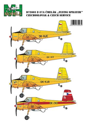 MH Models D72003 Z-37A Čmelák 'Flying Sprayer' Czechoslovak & Czech Service