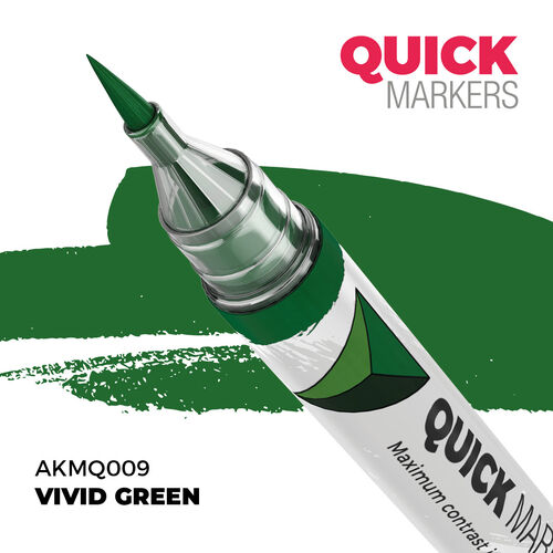 NEW! AK-Interactive AKMQ009 Vivid Green - Quick Marker