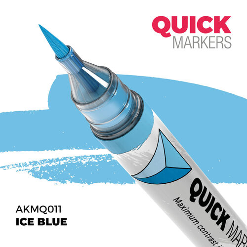 NEW! AK-Interactive AKMQ011 Ice Blue - Quick Marker
