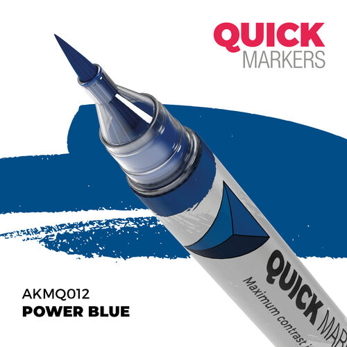 NEW! AK-Interactive AKMQ012 Power Blue - Quick Marker
