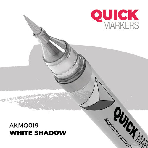 NEW! AK-Interactive AKMQ019 White Shadow - Quick Marker