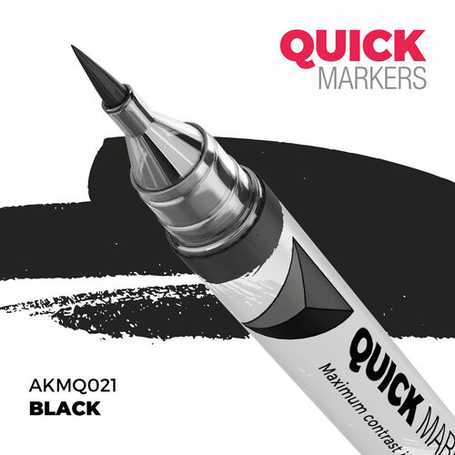 NEW! AK-Interactive AKMQ021 Black - Quick Marker