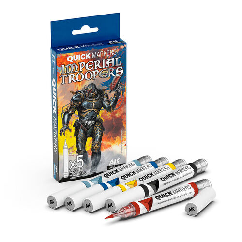 NEW! AK-Interactive AKMQ104 Imperial Troopers - Quick Markers Set