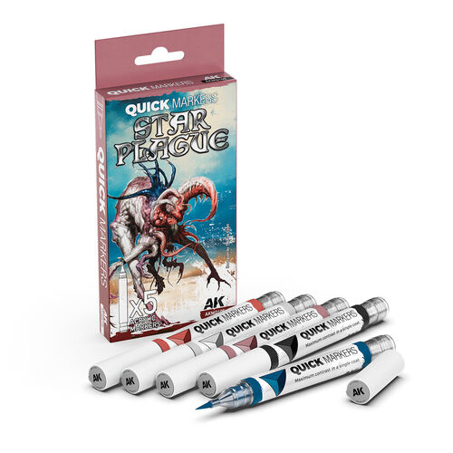 NEW! AK-Interactive AKMQ105 Star Plague - Quick Markers Set