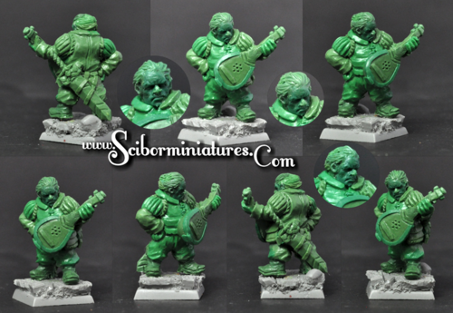 Scibor Monstrous Miniatures 28FM0477 Dwarf Bard