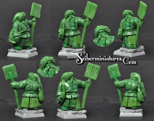 Scibor Monstrous Miniatures 28FM0474 Dwarf Farmer #2