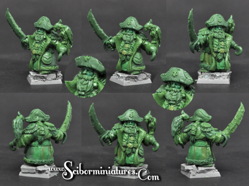 Scibor Monstrous Miniatures 28FM0467 Pirate Dwarf #6