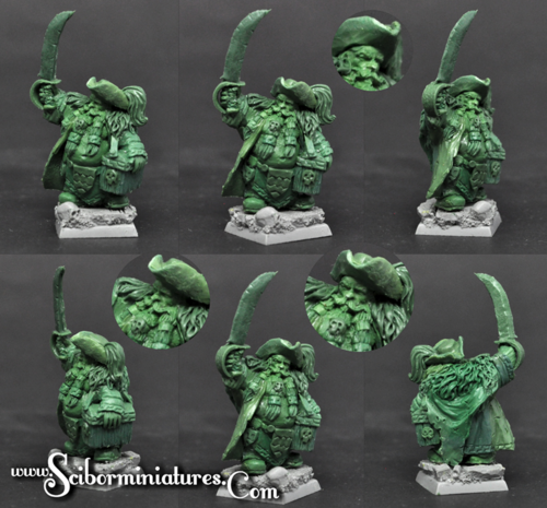 Scibor Monstrous Miniatures 28FM0469 Pirate Dwarf #8