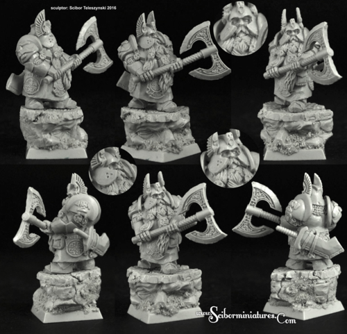 Scibor Monstrous Miniatures 28FM0220 Dwarf Lord Broin
