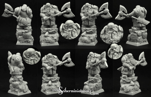 Scibor Monstrous Miniatures 28FM0216 Dwarf Lord Broor