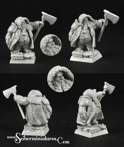 Scibor Monstrous Miniatures 28FM0212 Dwarf Ranger #8
