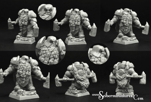 Scibor Monstrous Miniatures 28FM0226 Dwarf Lord Storgar