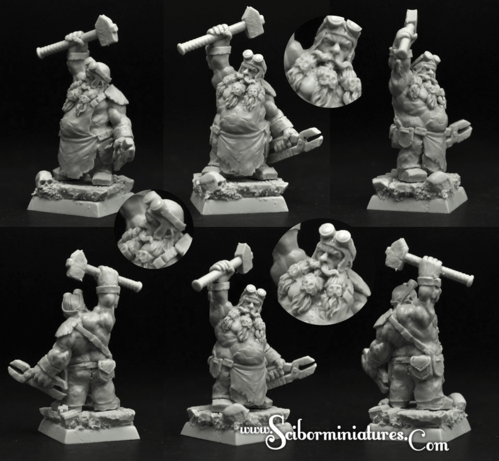 Scibor Monstrous Miniatures 28FM0227 Dwarf Blacksmith #1