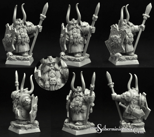 Scibor Monstrous Miniatures 28FM0231 Dwarf Lord Wolfrik