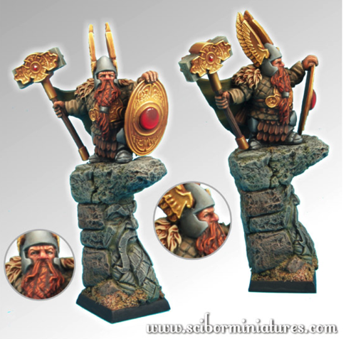 Scibor Monstrous Miniatures 28FM0079 Dwarf General #2