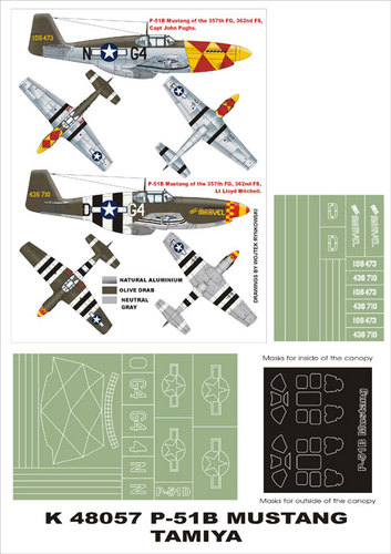 Montex K48057 P-51B Mustang Tamiya