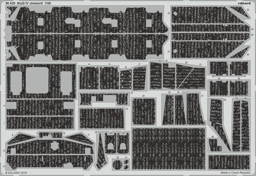 Eduard 36423 StuG IV zimmerit ACADEMY