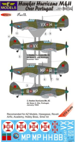 LF Models C72216 Hawker Hurricane Mk.II over Portugal Part II.