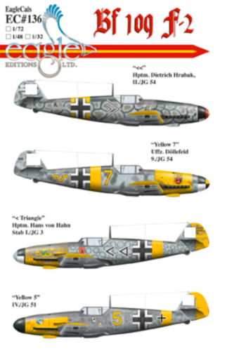 Eagle Editions D136-72 Bf 109 F-2s