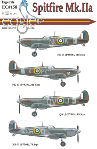 Eagle Editions D158-48 Spitfire Mk IIa