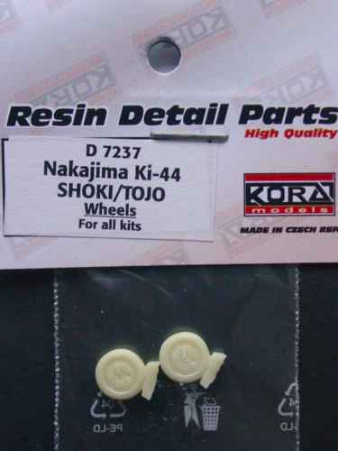 Kora Models D7237 Nakajima Ki-44 Shoki/ Tojo wheels