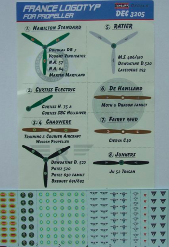Kora Models Dec3205 France Logotyp propeller