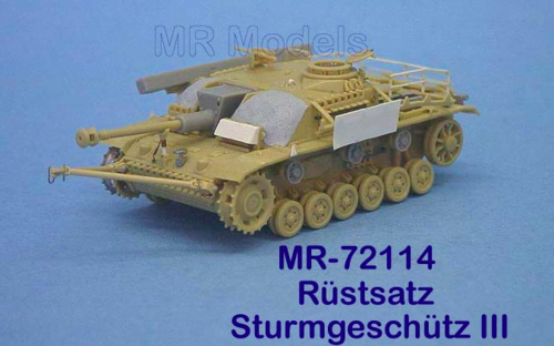 MR Modellbau 72114 Concrete armour and stowage boxes StuG III late