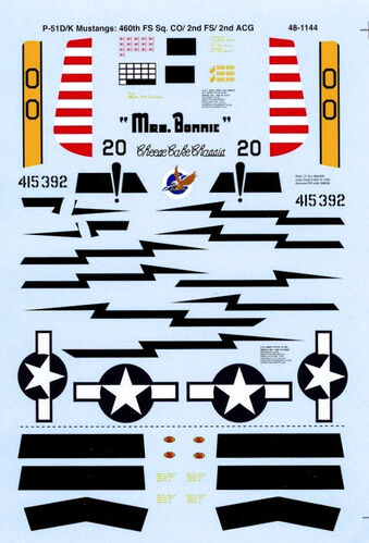 Microscale 481144 North American P-51 D/K Mustangs (2 schemes)