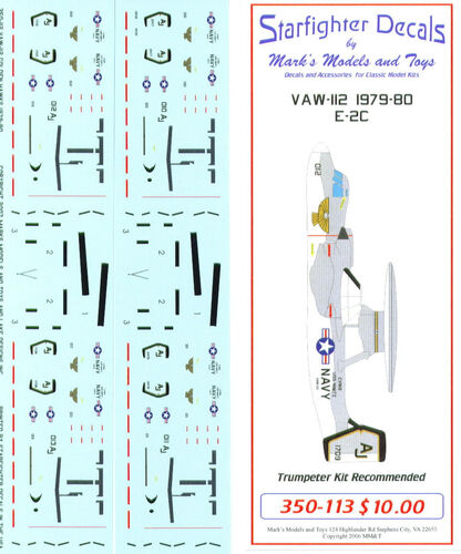 Starfighter Decals 350113S VAW-112 Golden Hawks Air Wing 8 (1979-1980)