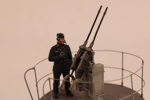 Peddinghaus-Decals 4208 German Navy Commanding 120mm Gun DKM 150mm SK C28 C36 Naval Gun Without Anti Aircraft Gun