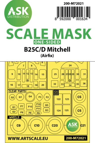 Art Scale Kit M72021 B-25C/ D Mitchell one-sided