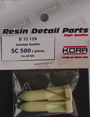 Kora Models D72129 German bombs SC 500 2 pcs