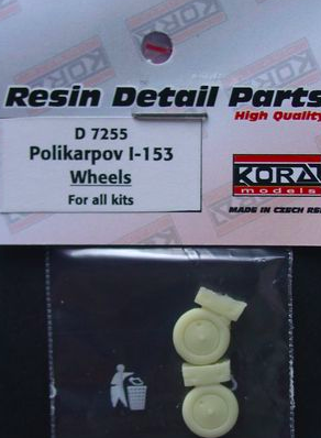 Kora Models D7255 Polikarpov I-153 wheels
